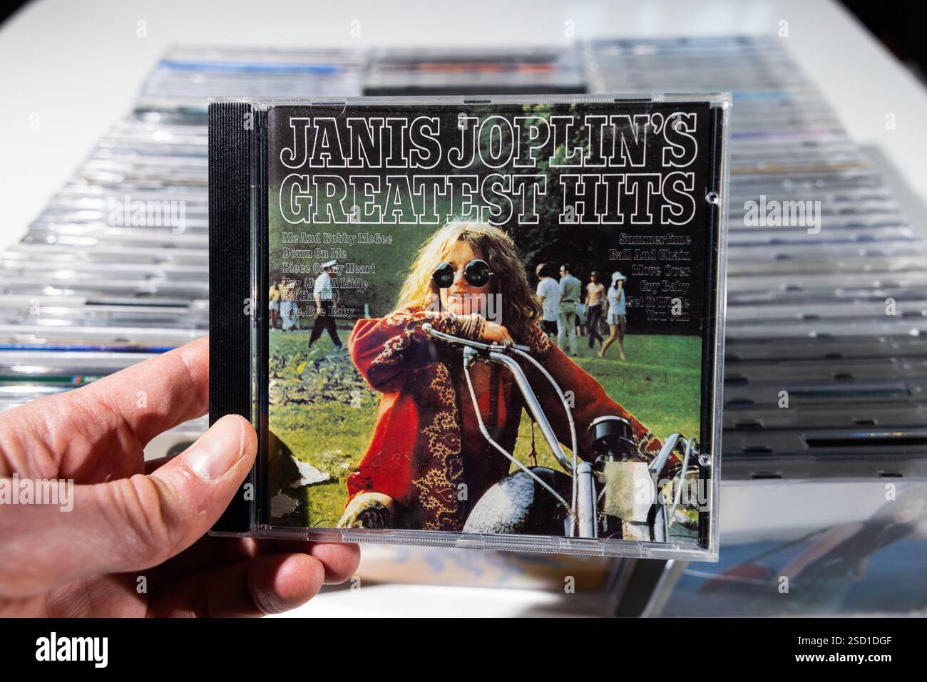 CD album, Janis Joplin, Greatest hits Stock Photo - Alamy