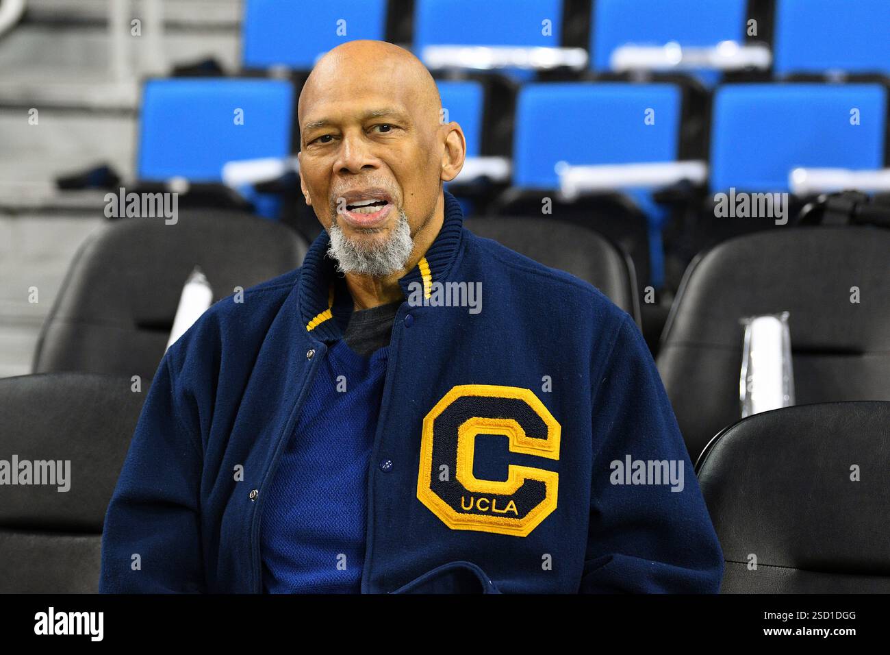 LOS ANGELES, CA - FEBRUARY 04: Former UCLA player Kareem Abdul-Jabbar ...