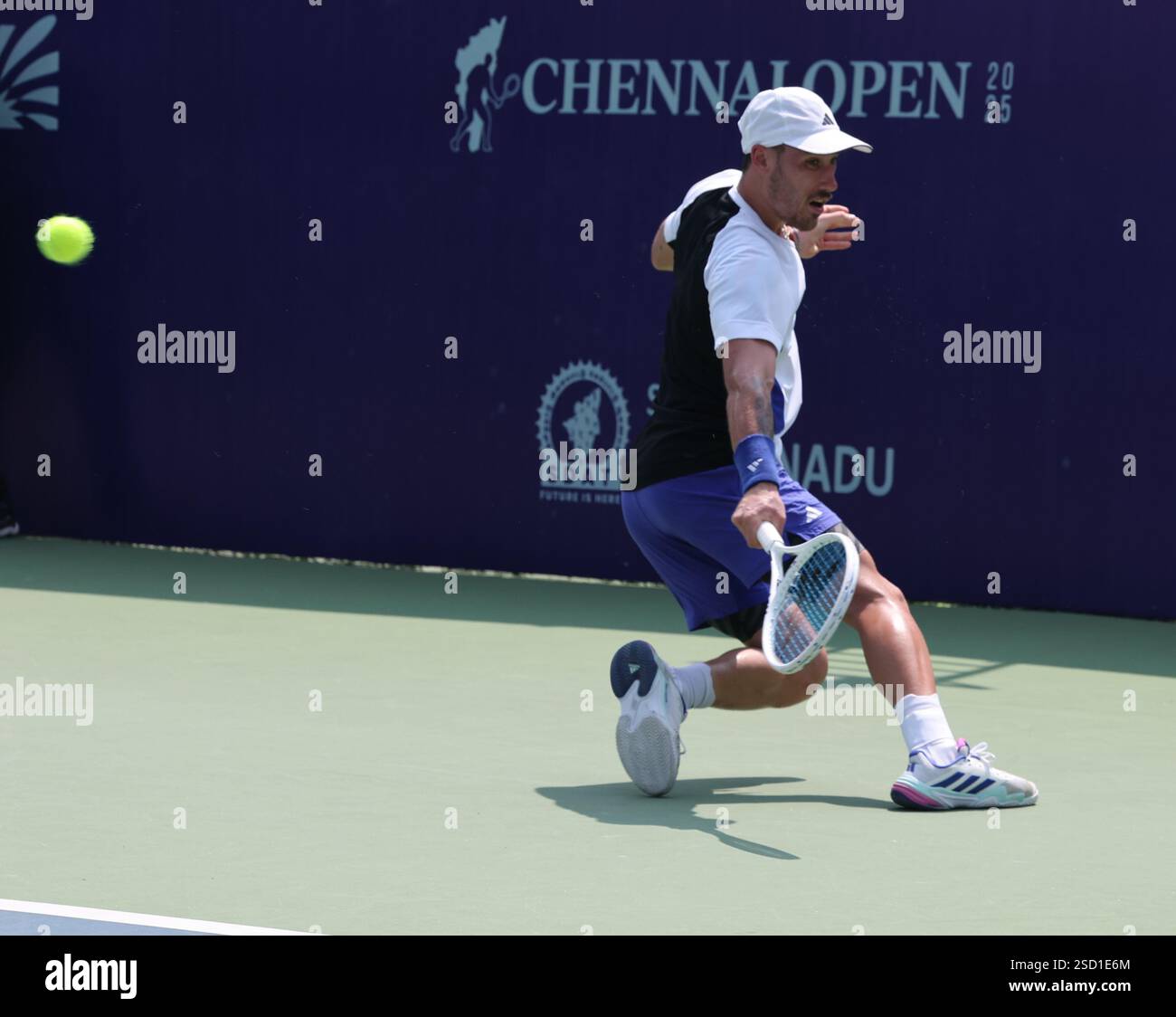 Chennai, Tamil Nadu, INDIA. 7th Feb, 2025. Chennai Open 2025: .Shintaro ...