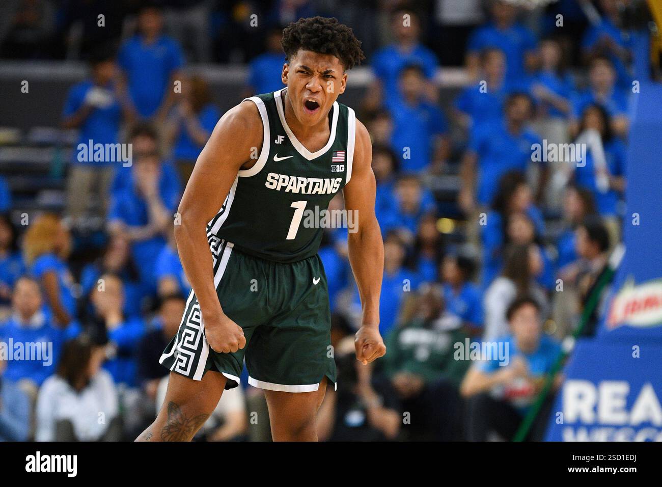 LOS ANGELES, CA - FEBRUARY 04: Michigan State Spartans guard Jeremy ...