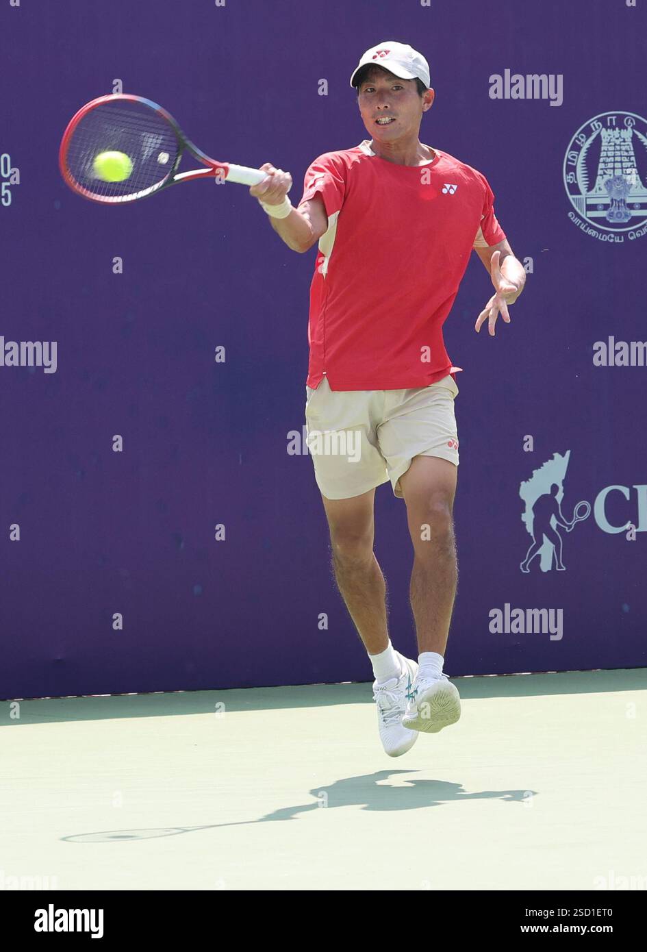 Chennai, Tamil Nadu, INDIA. 7th Feb, 2025. Chennai Open 2025: .Elias ...