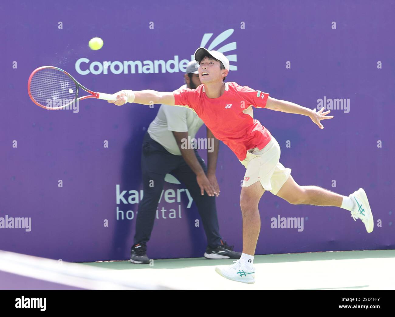 Chennai, Tamil Nadu, INDIA. 7th Feb, 2025. Chennai Open 2025: .Elias ...