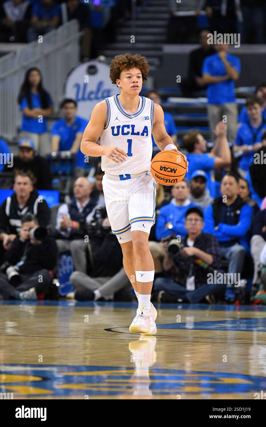 LOS ANGELES, CA - FEBRUARY 04: UCLA Bruins guard Trent Perry (1 ...