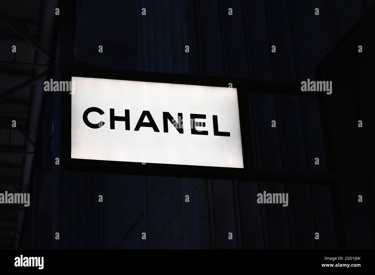 Chanel Storefront Logo. Elegant Branding Display. London, UK, 4 July ...