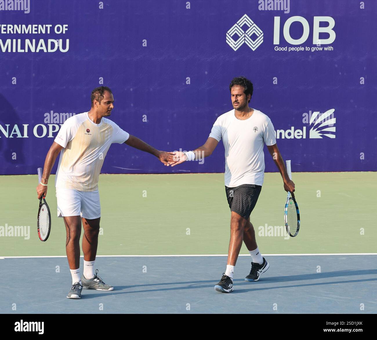 Chennai, Tamil Nadu, INDIA. 7th Feb, 2025. Chennai Open 2025: .Doubles ...