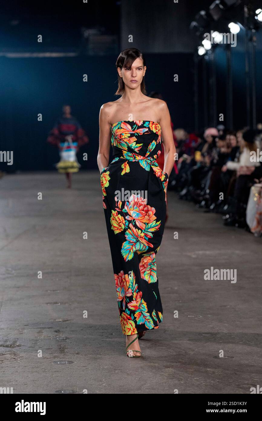 New York, USA. 06th Feb, 2025. Model Maud van der Meet is seen on the ...