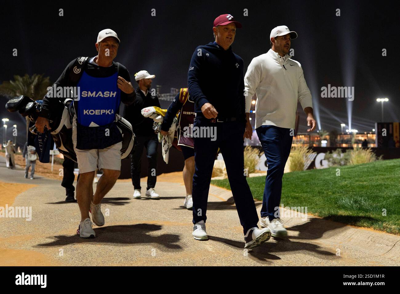 Matt Jones of Ripper GC and Captain Brooks Koepka of Smash GC seen ...