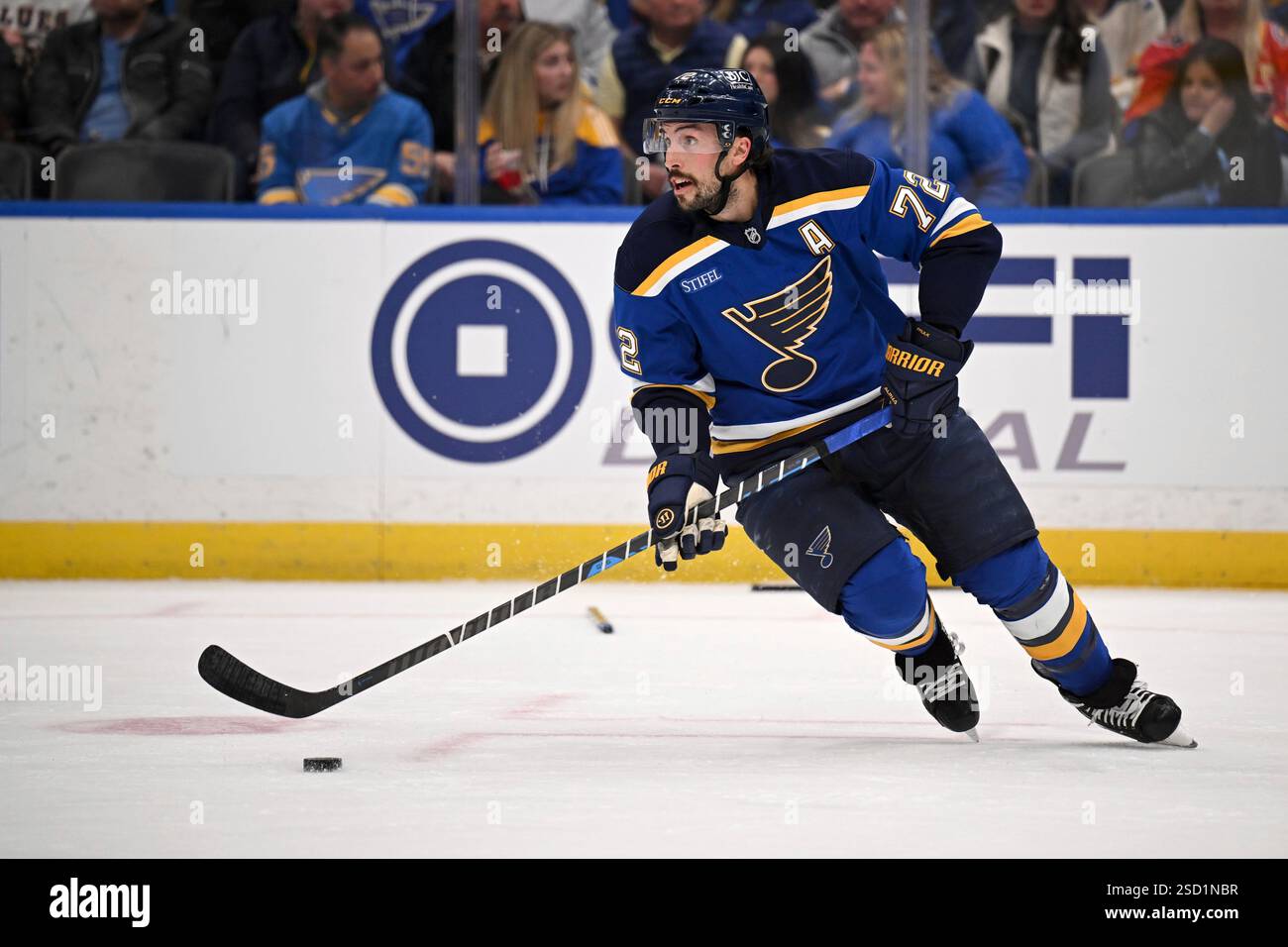 St. Louis Blues' Justin Faulk (72) in action during the first period of ...