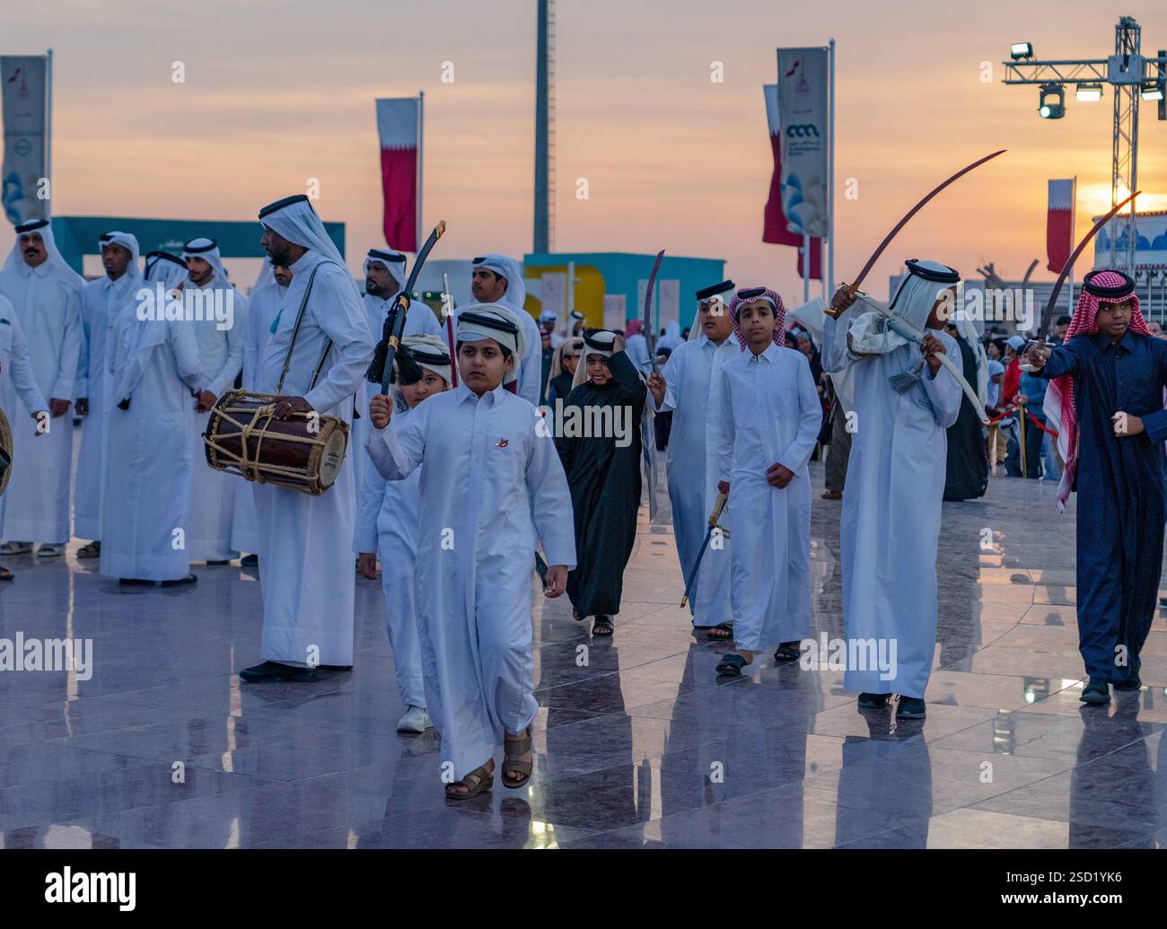 Darb Al Saai , doha, Qatar- December 12 2024 :local people and the ...