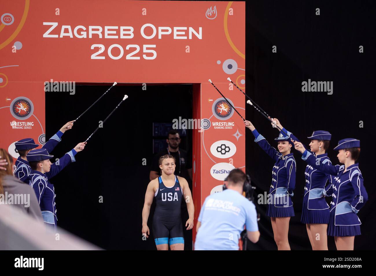 ZAGREB, CROATIA - FEBRUARY 7: Michaela Beck of USA during UWW Grand ...