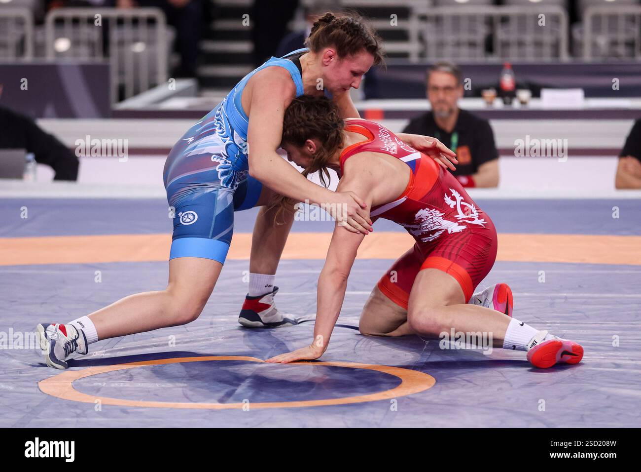 Zagreb, Croatia. 07th Feb, 2025. ZAGREB, CROATIA - FEBRUARY 7: Adela Hanzlickova of Czech ...