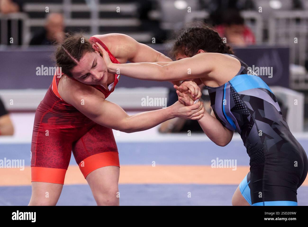 Zagreb, Croatia. 07th Feb, 2025. ZAGREB, CROATIA - FEBRUARY 7: Bilyana Dudova of Bulgaria ...