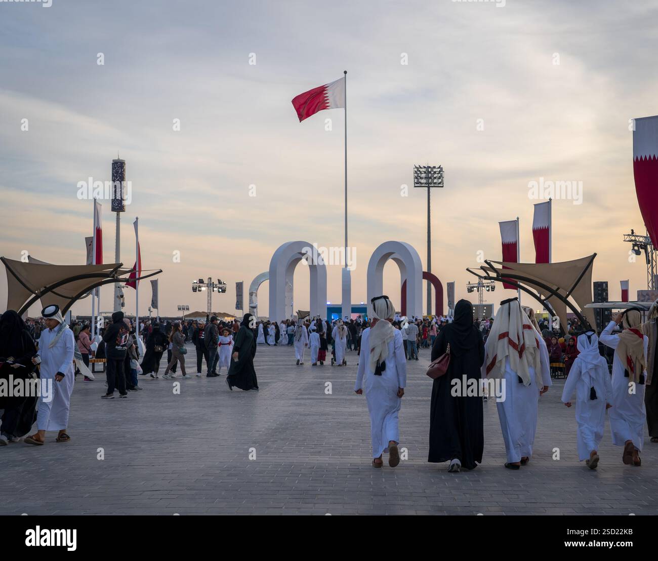 Darb Al Saai , doha, Qatar- December 12 2024 :local people and the ...