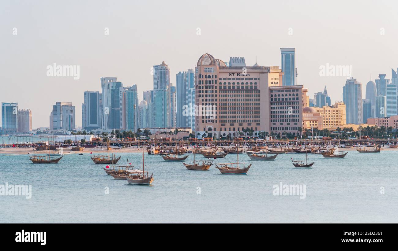 Doha, Qatar-January 18, 2025: A stunning katara beach landscape in ...