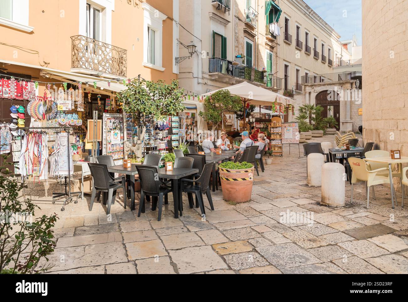 Bari, Puglia, Italy - October 10, 2023: The historic center of Bari ...