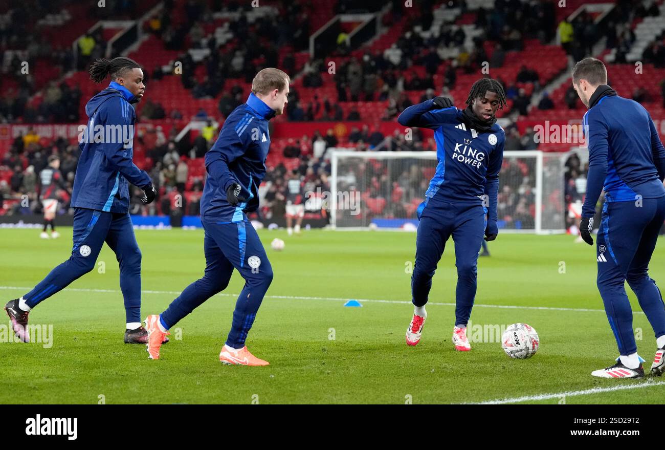 (left to right) Leicester City's Stephy Mavididi, Oliver Skipp, Jeremy ...