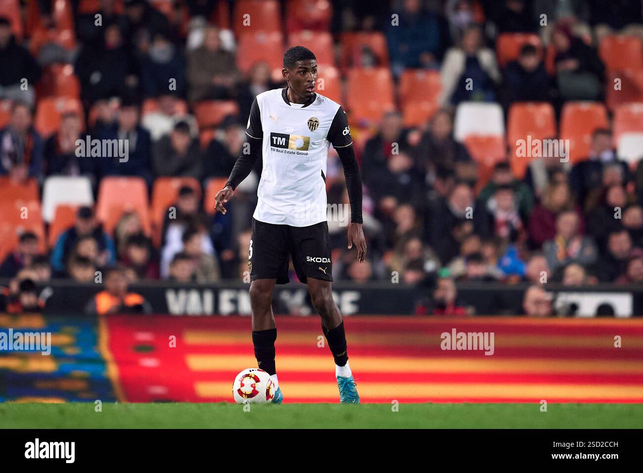 VALENCIA, SPAIN - FEBRUARY 06 : Cristhian Mosquera of Valencia CF ...