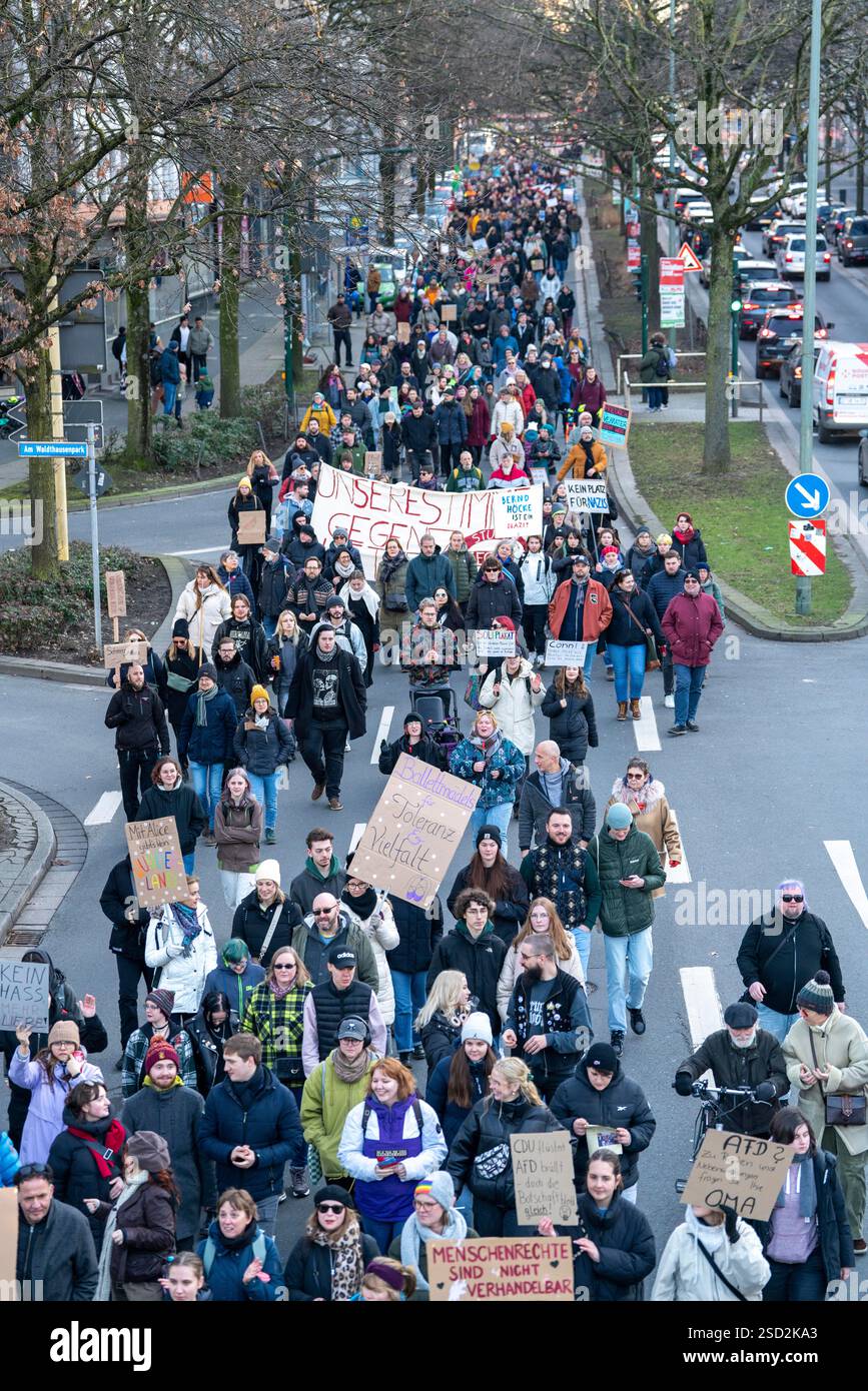 A demonstration of more than 14,000 people against the AfD, the ...