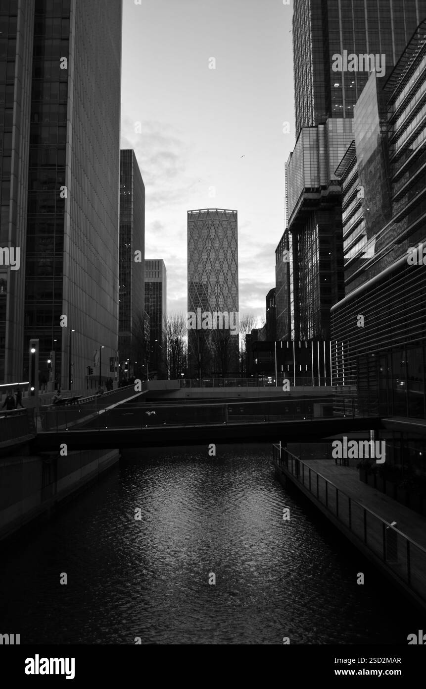 Skyscrapers in black and white Stock Photo - Alamy
