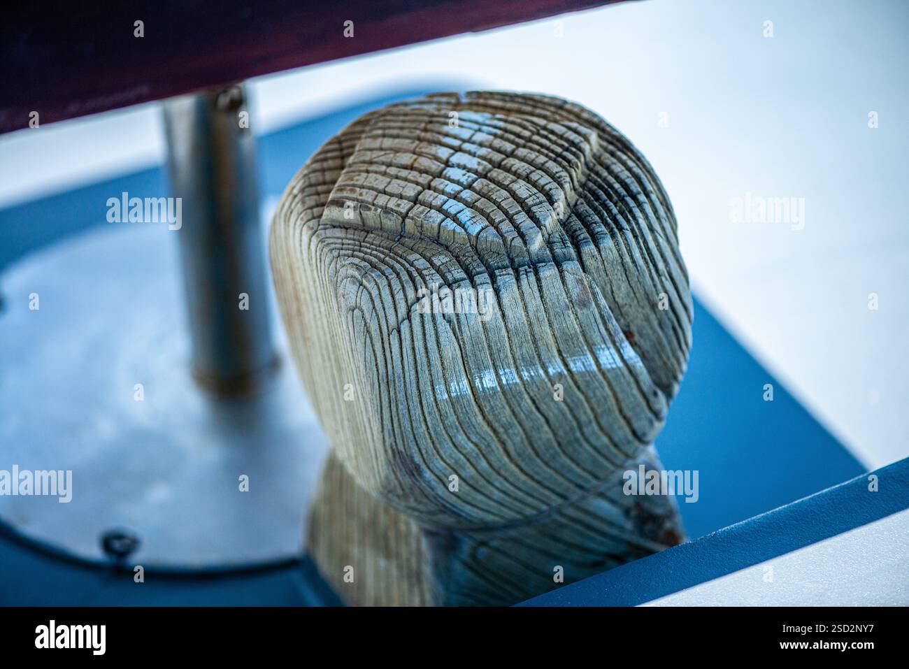 A detailed view of the essential components of a sail, including ropes ...