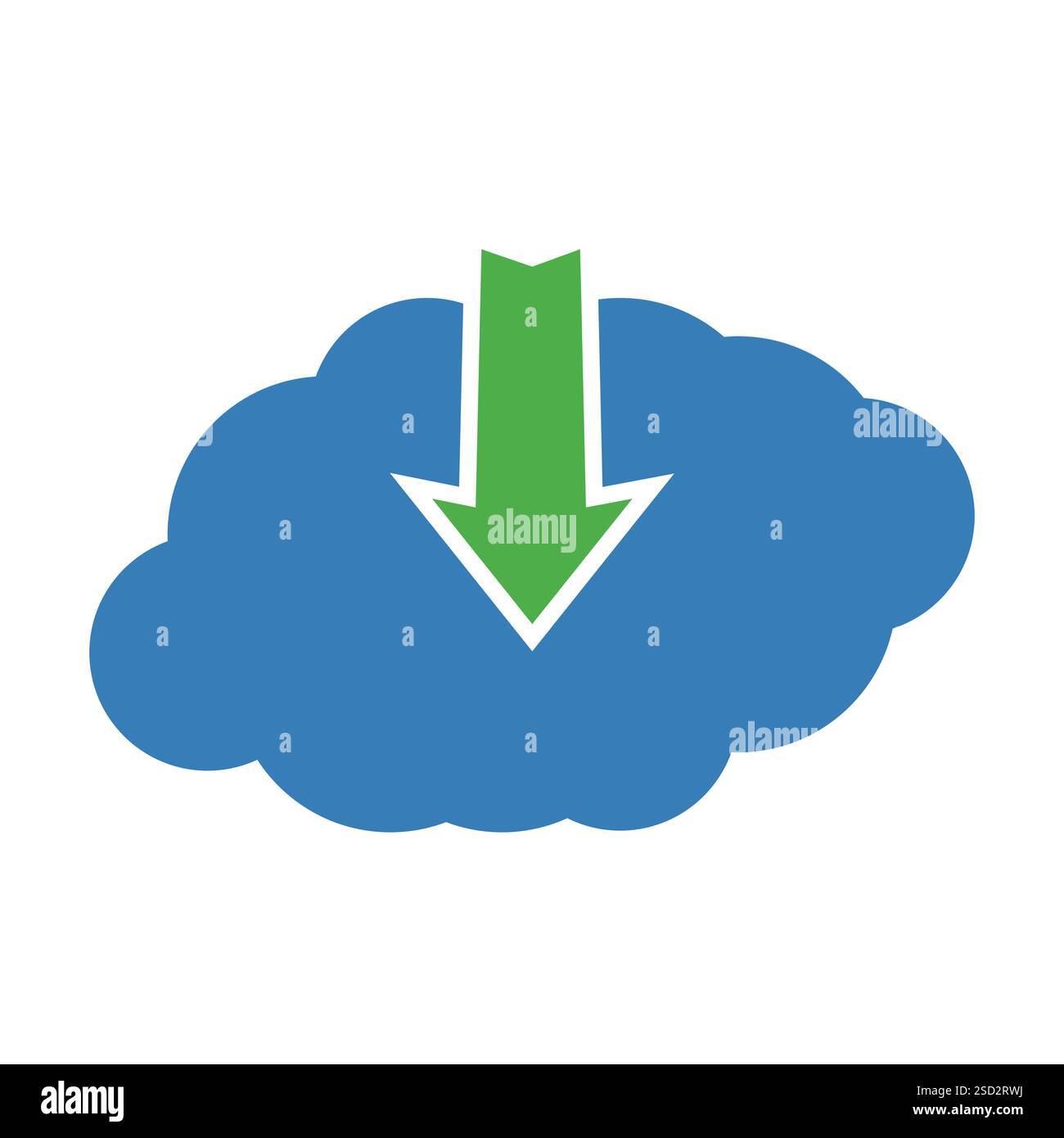 Illustration cloud computing system Stock Vector Images - Alamy