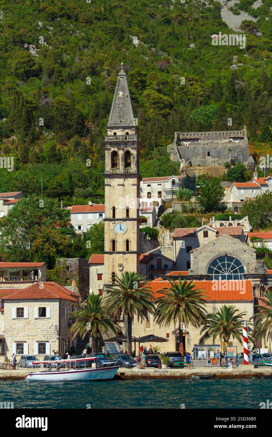 Perast town in the Bay of Kotor, Montenegro Stock Photo - Alamy