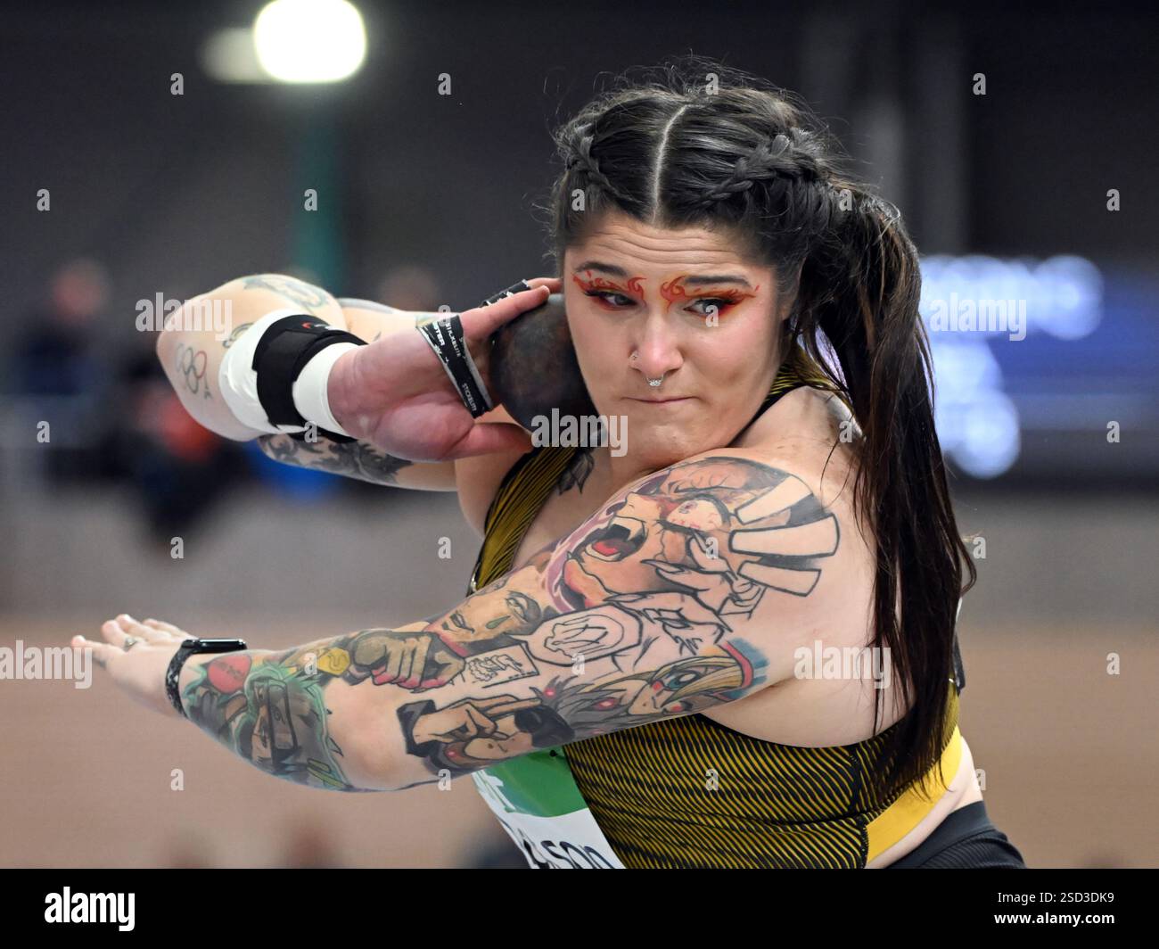 Karlsruhe, Germany. 07th Feb, 2025. Athletics, international indoor ...