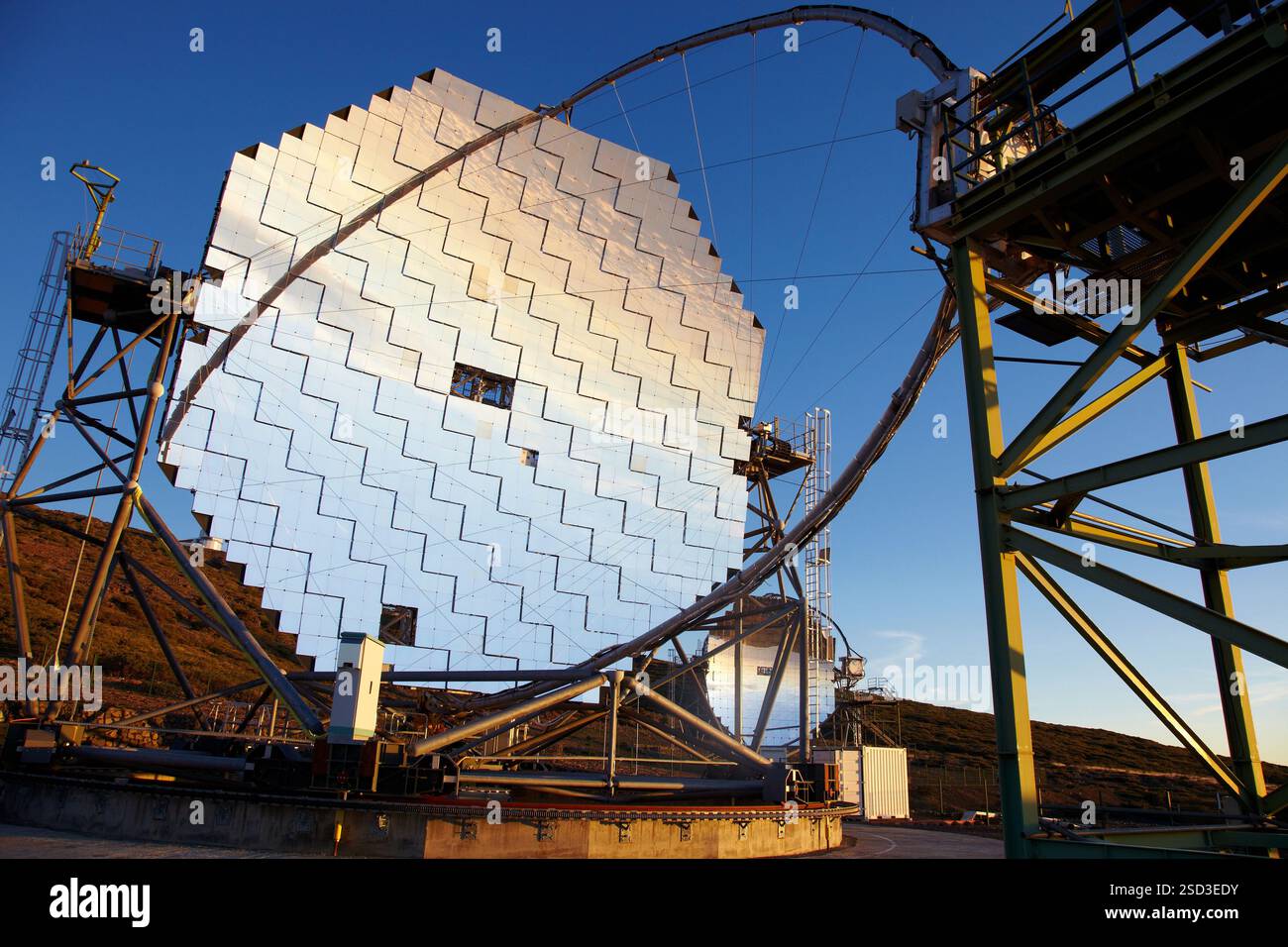 The MAGIC Telescopes, Roque de los Muchachos Observatory, La Palma, Canary Islands, Spain. The ...