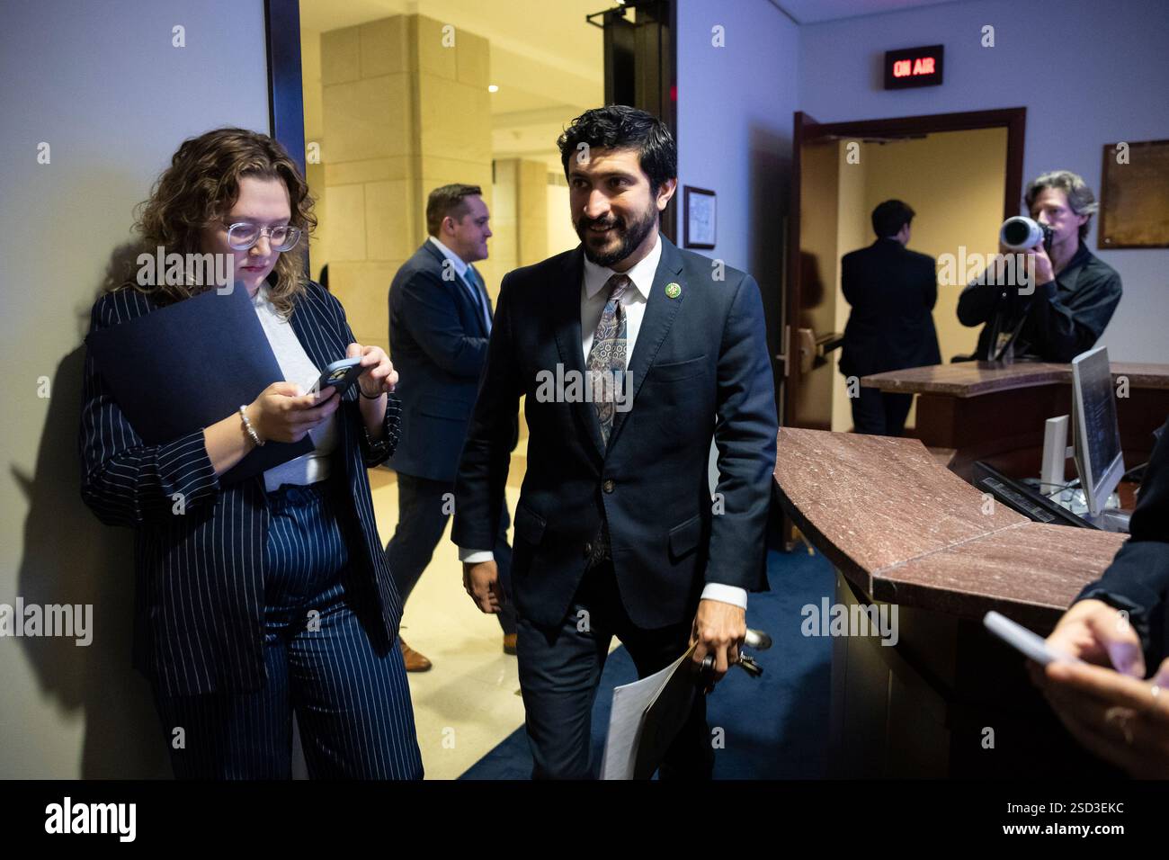 Rep. Greg Casar (D-Texas) is seen on Capitol Hill Feb. 6, 2025 ...