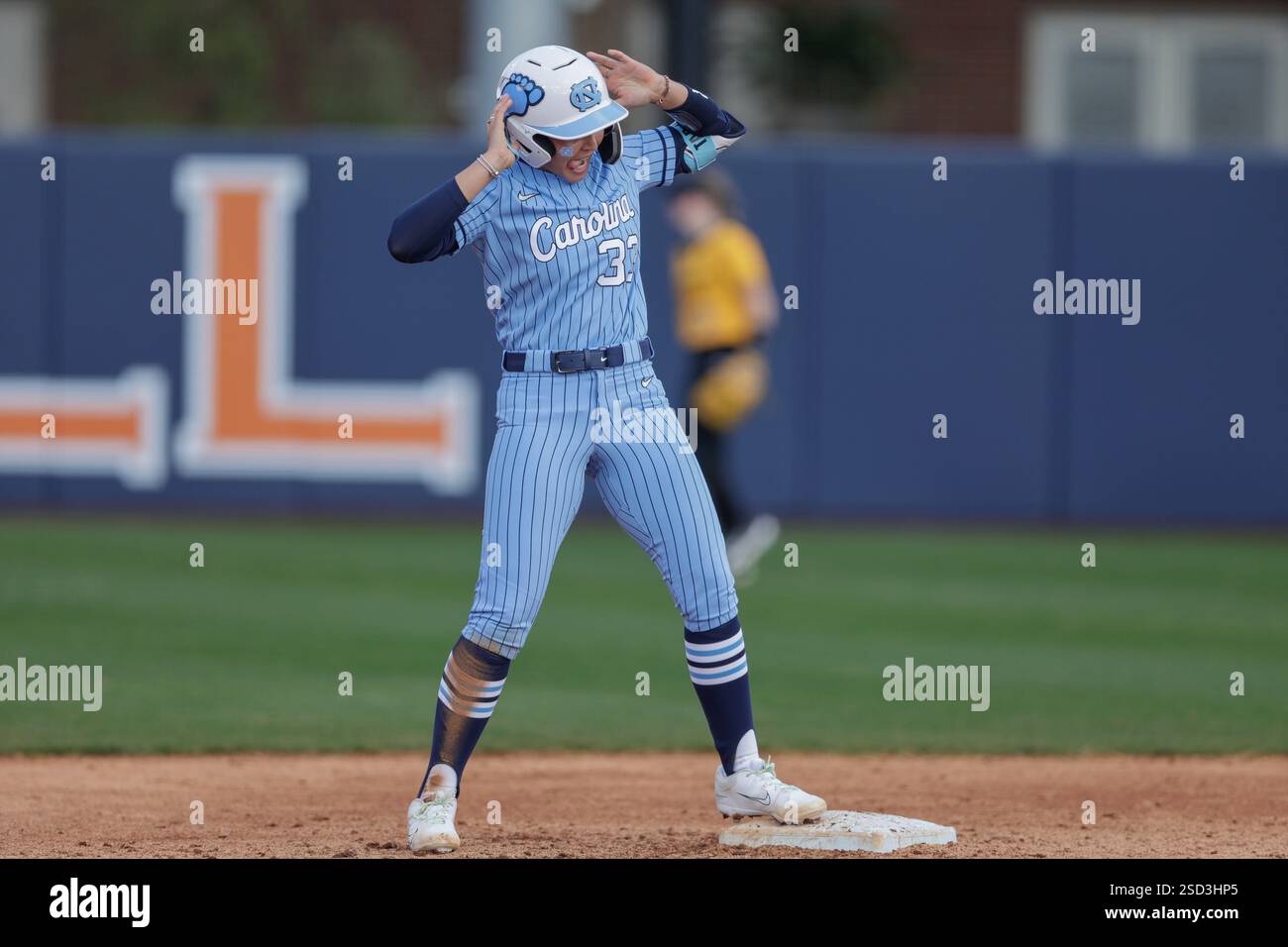 North Carolina's Kat Rodriguez (33) celebrates a double and two RBIs ...