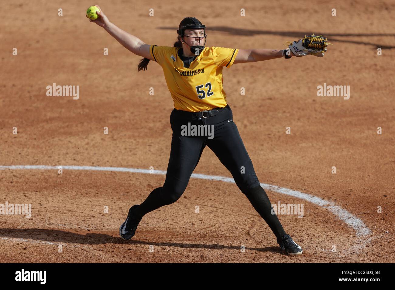 Appalachian State's Ava Beamesderfer (52) pitches during an NCAA ...