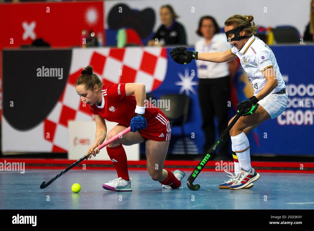 Laurine Delforge of Belgium in action during the World Indoor Hockey ...
