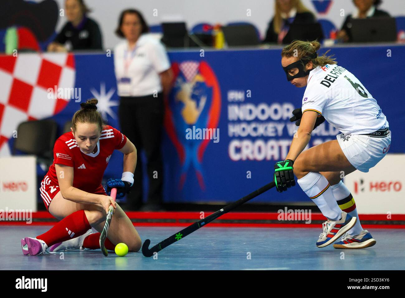 Pula, Hrvatska. 07th Feb, 2025. Laurine Delforge of Belgium in action ...