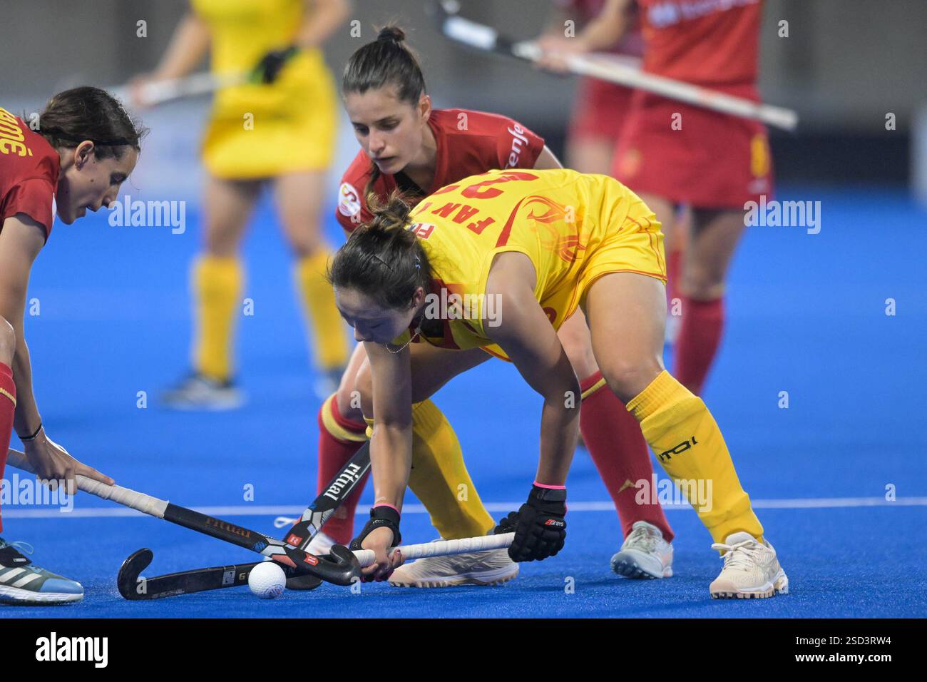 Sydney Olympic Park, Australia. 07th Feb, 2025. Lala Vidosa (back) of ...