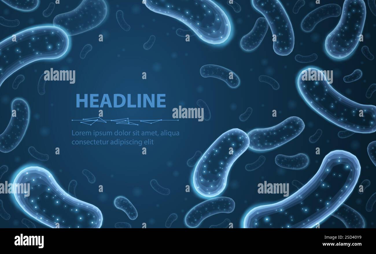 3d probiotic bacteria. Microbiome flora, lactobacillus acidophilus Stock Vector Image & Art - Alamy