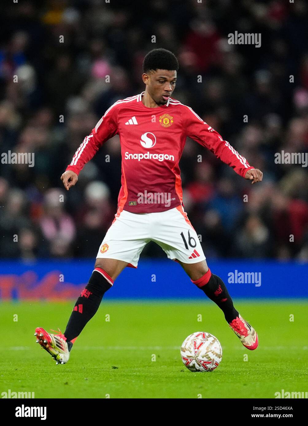 Manchester United's Amad Diallo during the Emirates FA Cup fourth round ...
