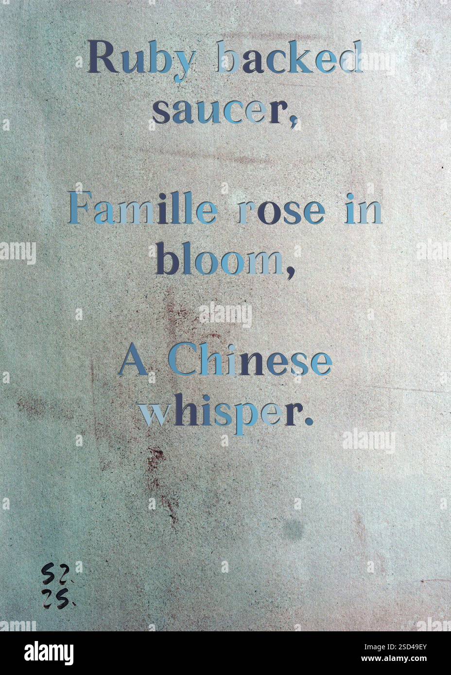 Ruby backed saucer, Famille rose in bloom, A Chinese whisper. Eduardo ...