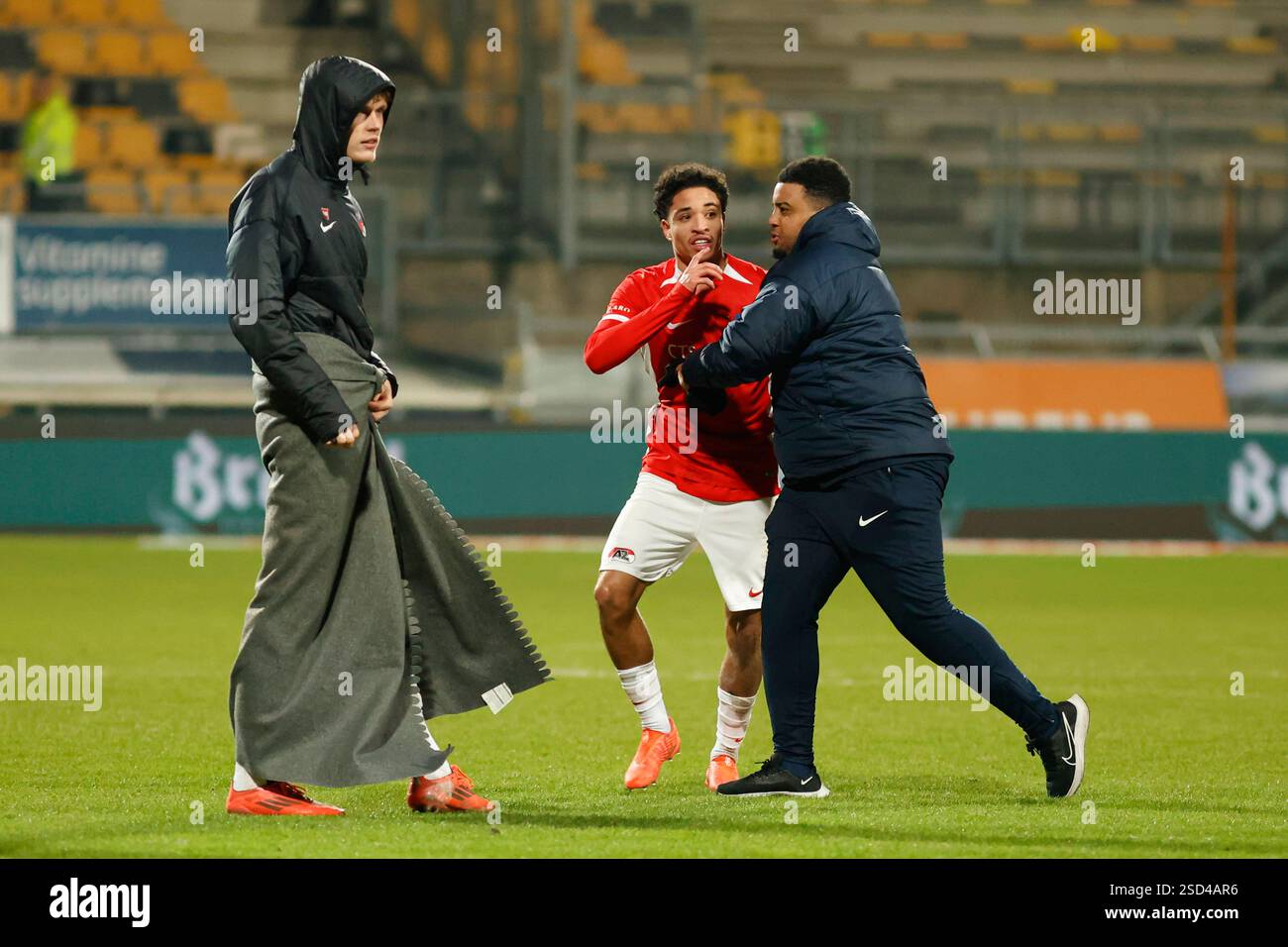 KERKRADE, NETHERLANDS - FEBRUARY 7: Elijah Dijkstra of Jong AZ wants to ...