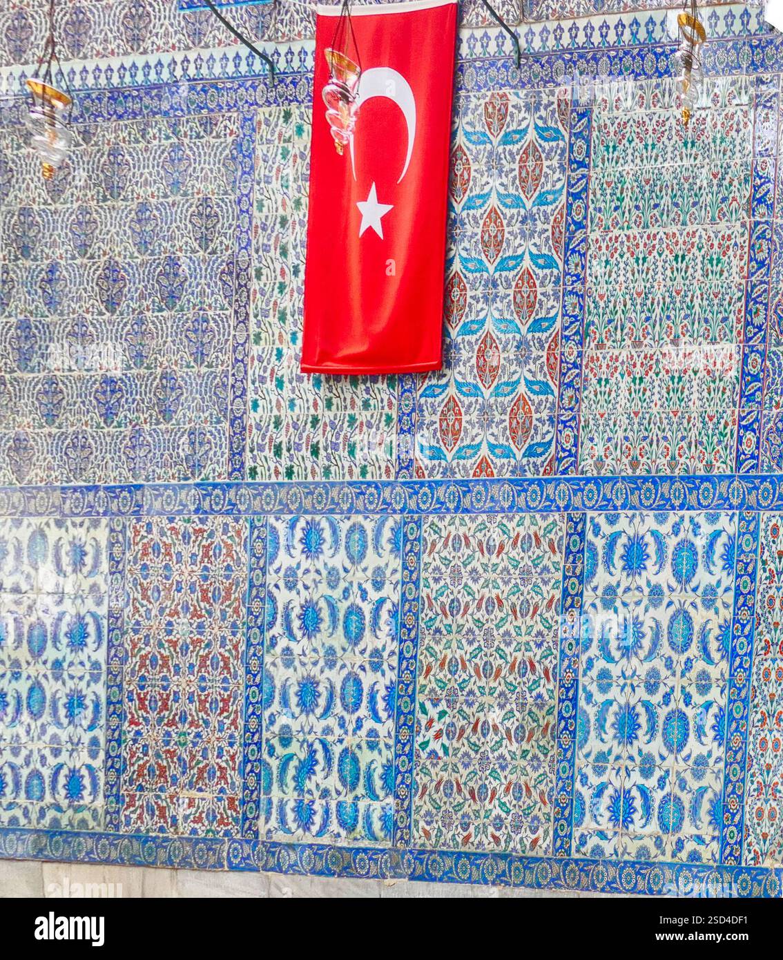 Istanbul - sep 22, 2024 - turkish national flag displayed against ...