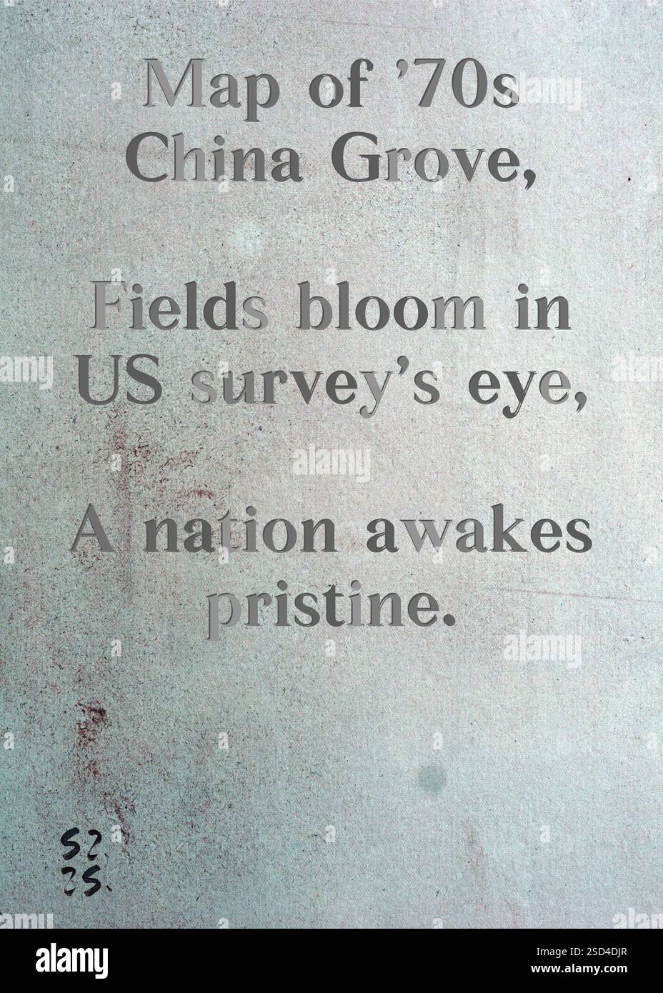 Map of '70s China Grove, Fields bloom in US survey's eye, A nation ...