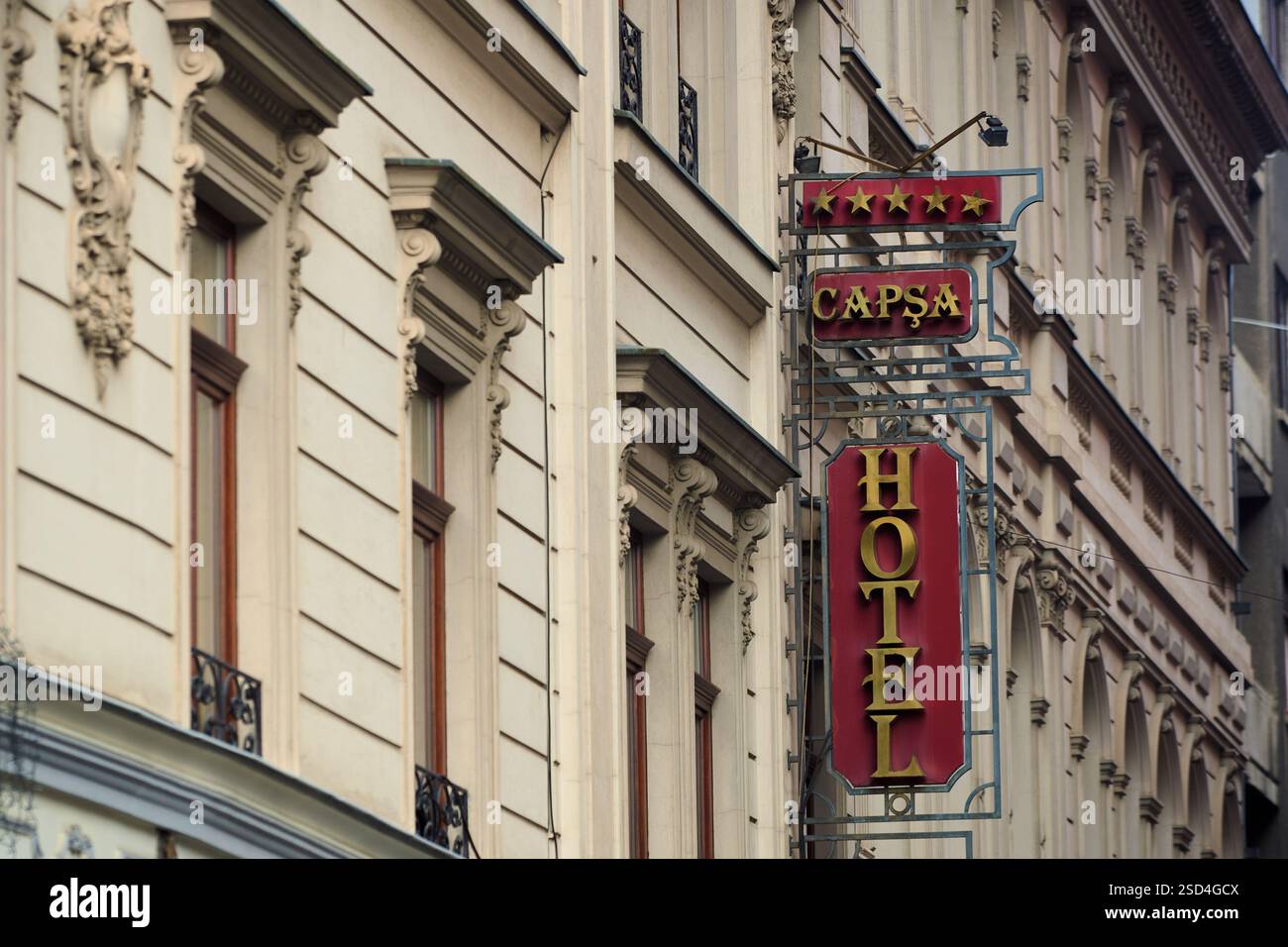 Bucharest, Romania. 7th Feb, 2025: Hotel Capsa located on Victory ...