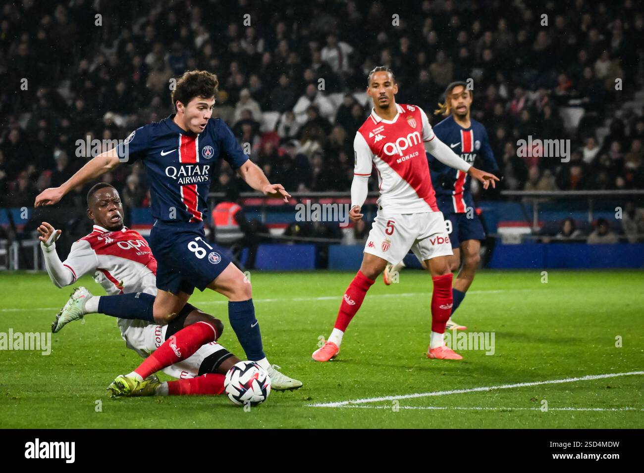 Paris, France. 07th Feb, 2025. Paris Saint-Germain's midfielder Joao ...