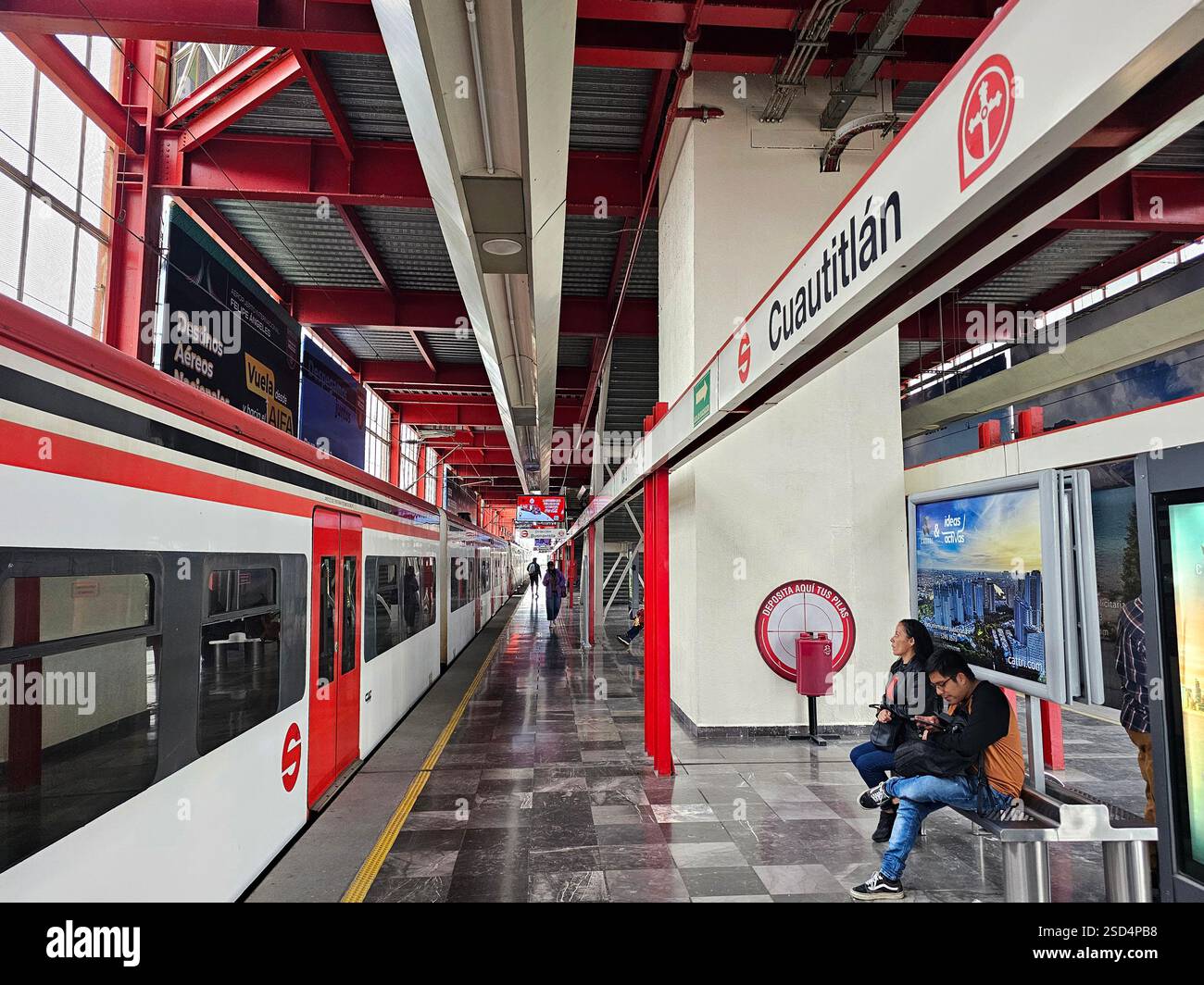 Mexico State, Mexico - Nov 20 2024: Cuautitlan Station of the Suburban ...