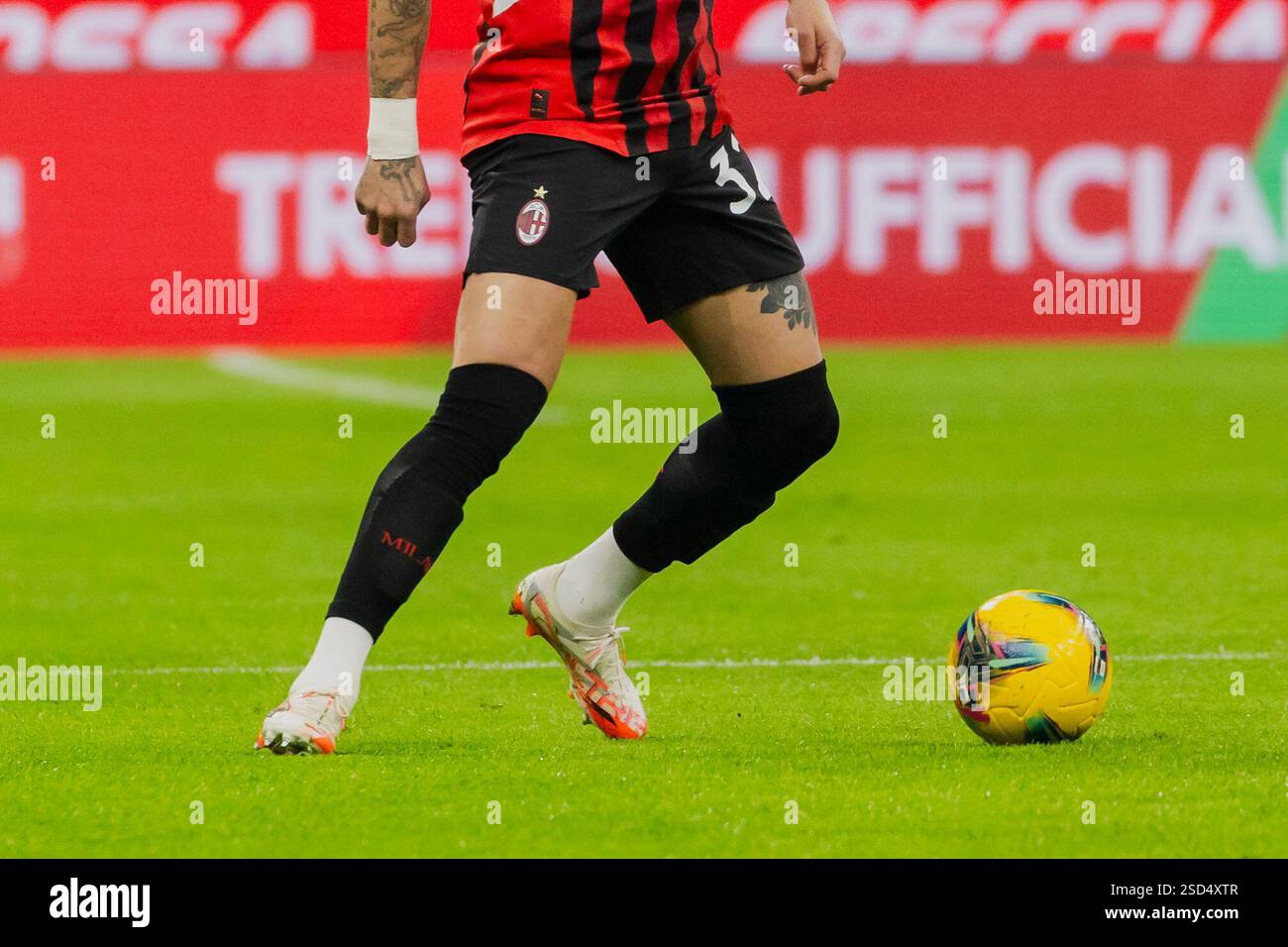 Kyle Walker wears Puma Ultra 5 Ultimate during Coppa Italia match ...