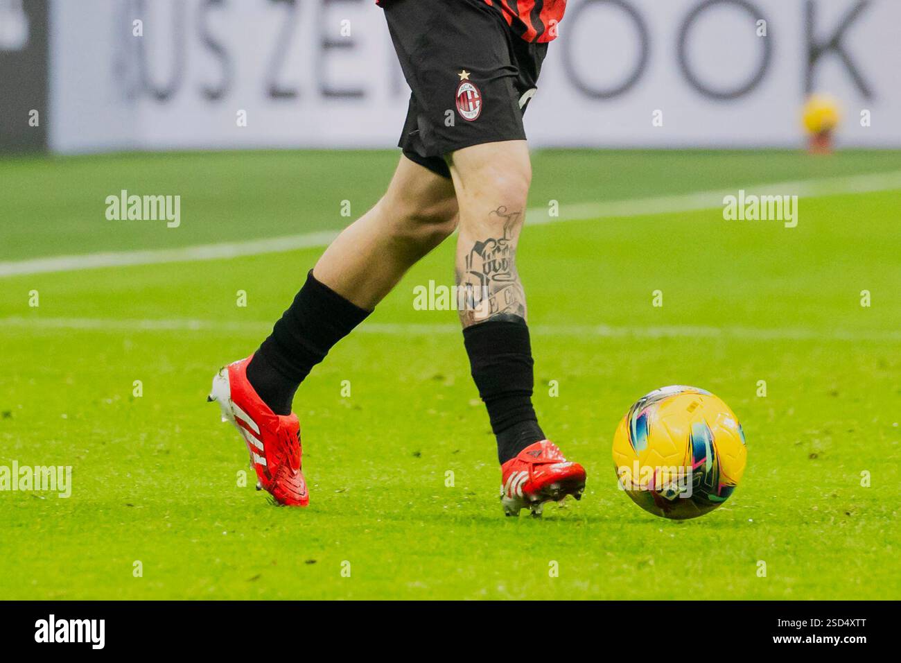 Alex Jimenez wears Adidas Predator Elite Tongue during Coppa Italia ...