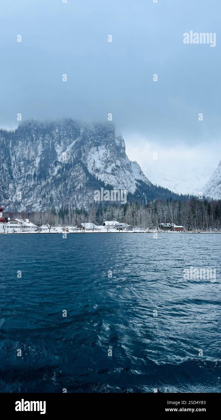 Bavarian alps in winter Stock Photo - Alamy
