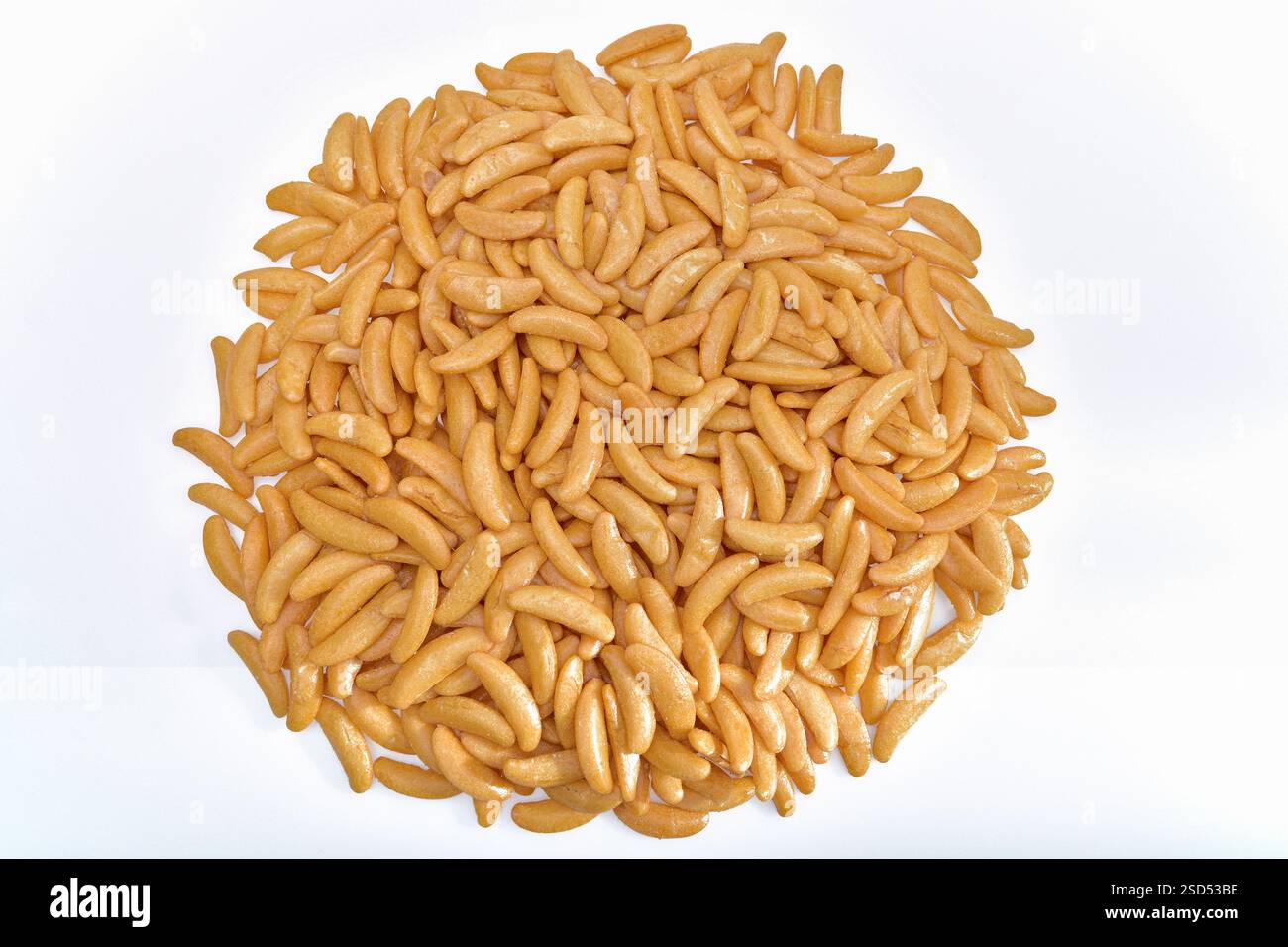 Kaki no tane - Japanese rice crackers (Japanese culture) isolated white ...