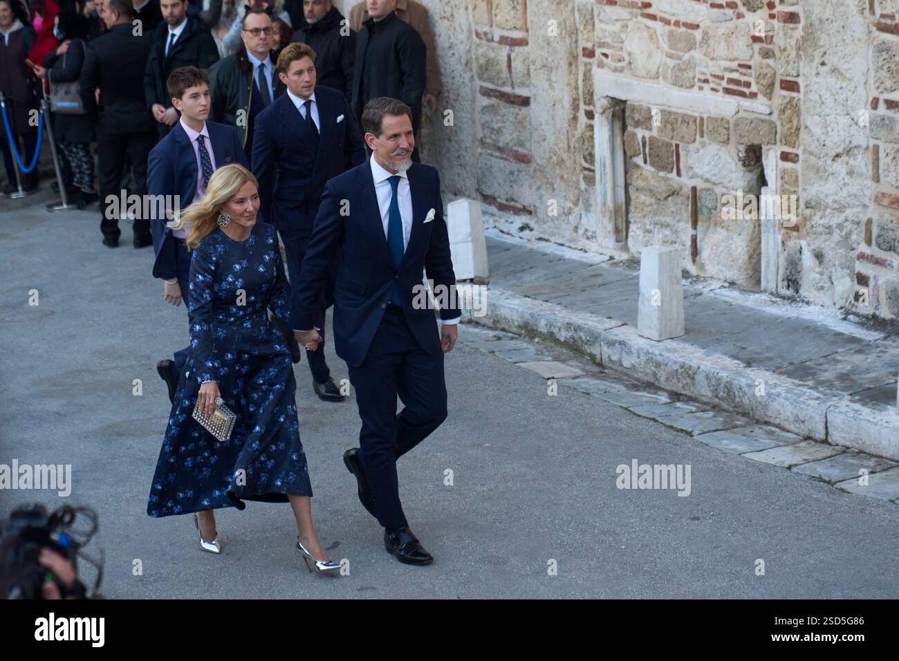 Former Crown Prince Pavlos De Grece, his wife former Crown Princess ...