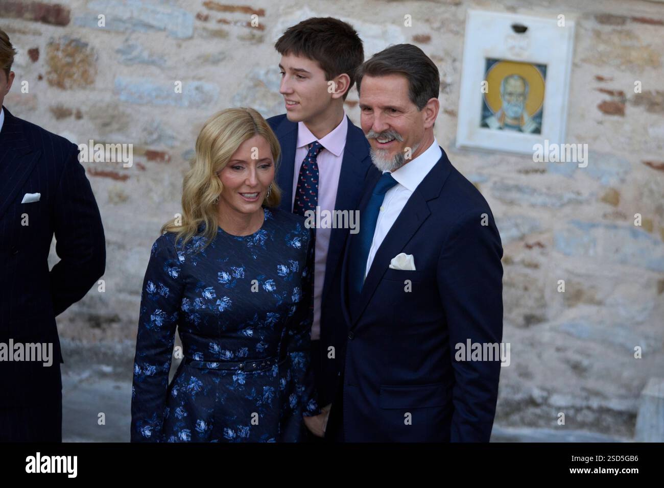 Former Crown Prince Pavlos De Grece, his wife former Crown Princess ...