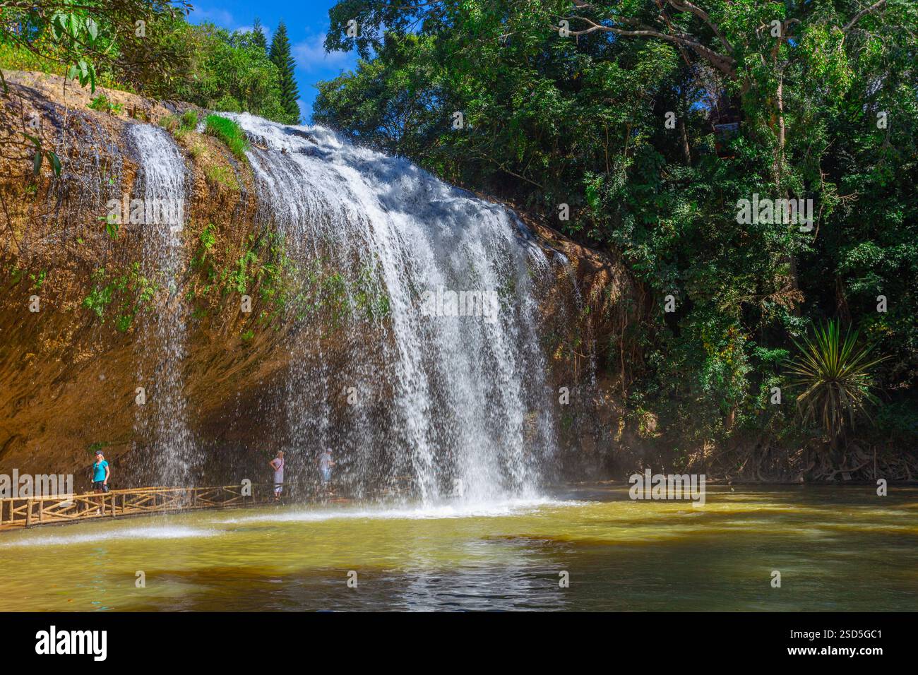 Prenn Waterfall. Da lat. Vietnam. Prenn is one of the waterfalls ...